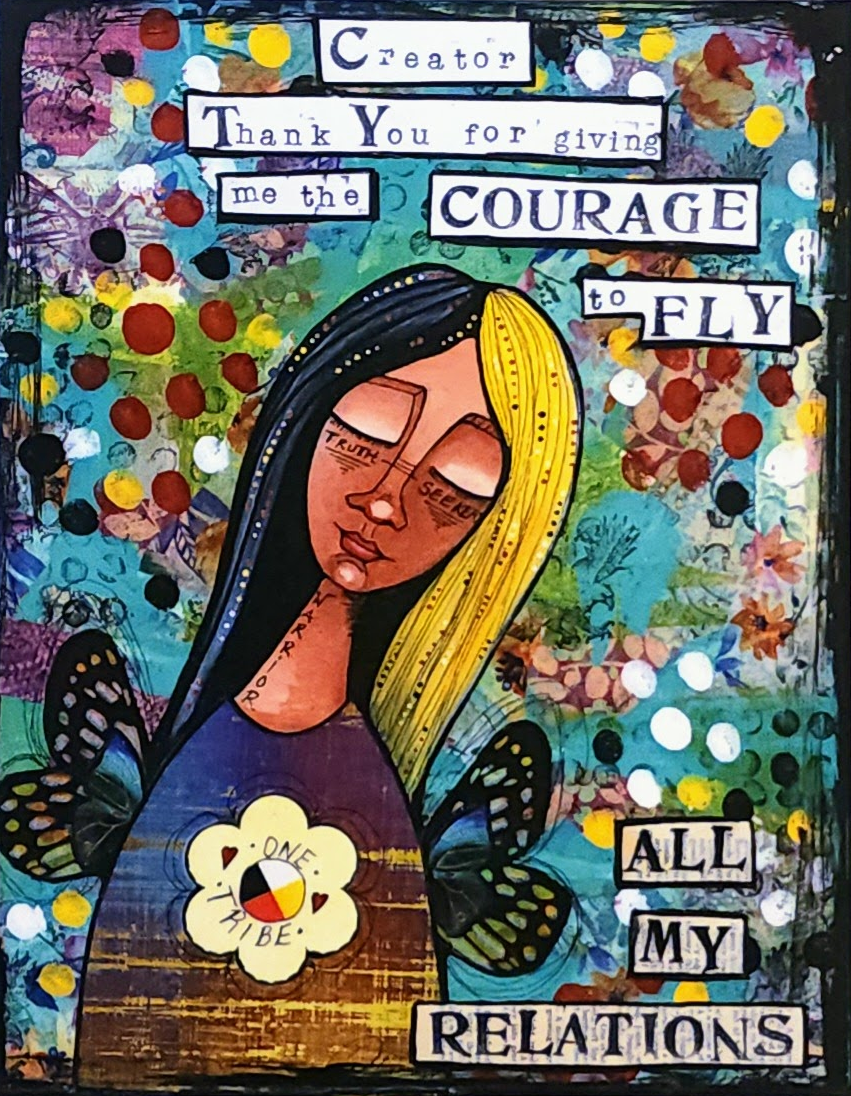 Indigenous Greeting Cards - "Courage to Fly" – Colouring It Forward